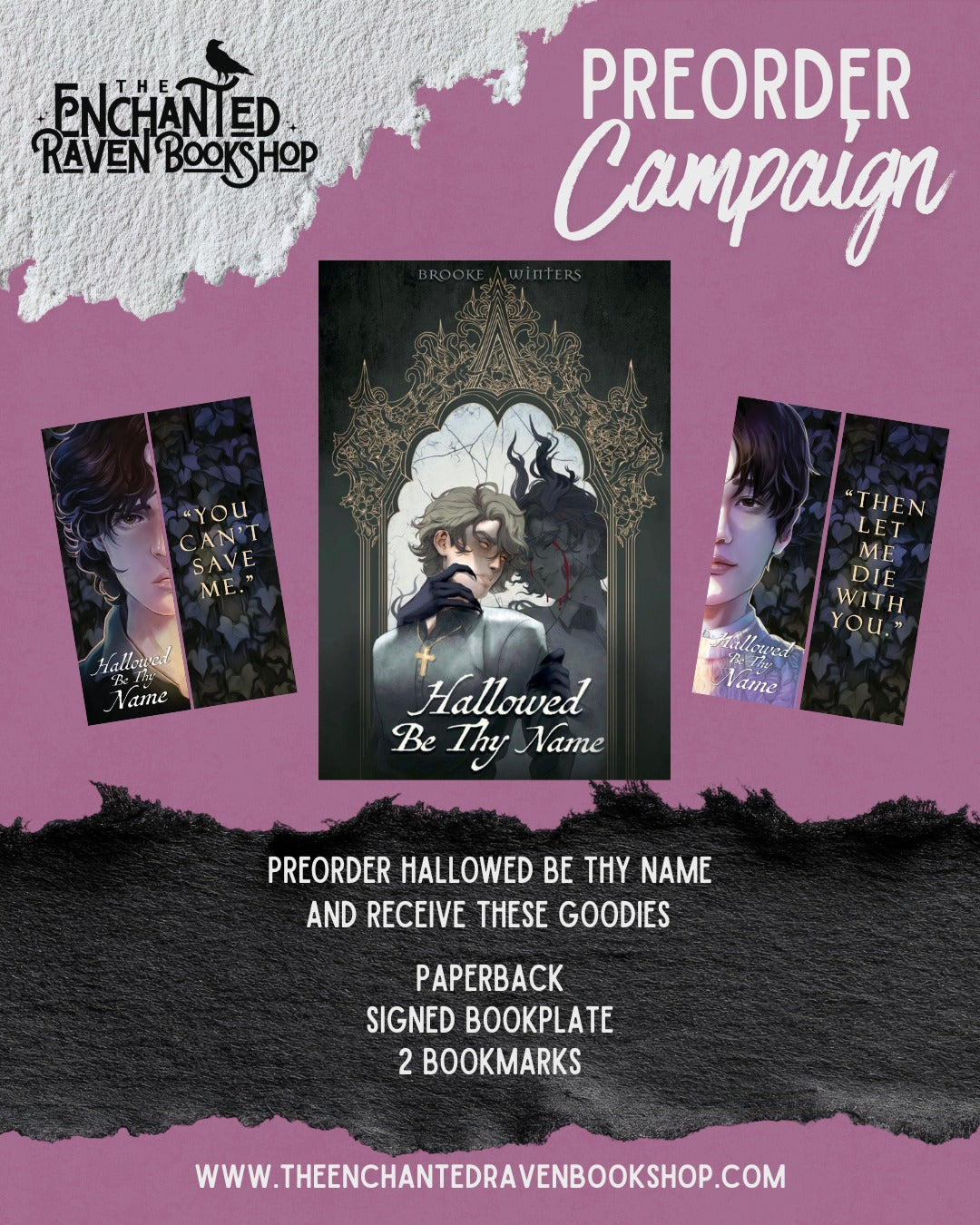 Hallowed Be Thy Name by Brooke Winters [Signed Bookplate + Swag] – The ...